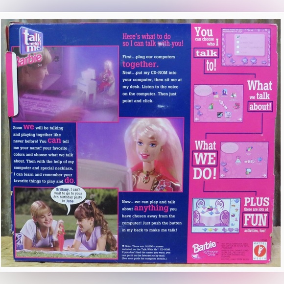 Other | Mattel 1997 Barbie Talk With Me Interactive Doll With ...